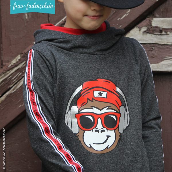 Plotterdatei Äffchen Mo - Frau Fadenschein