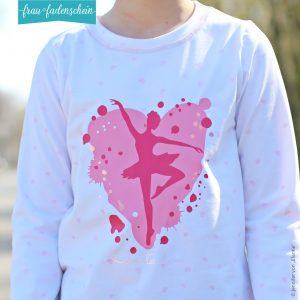 Plotterdatei Ballerina - Love to dance - Frau Fadenschein