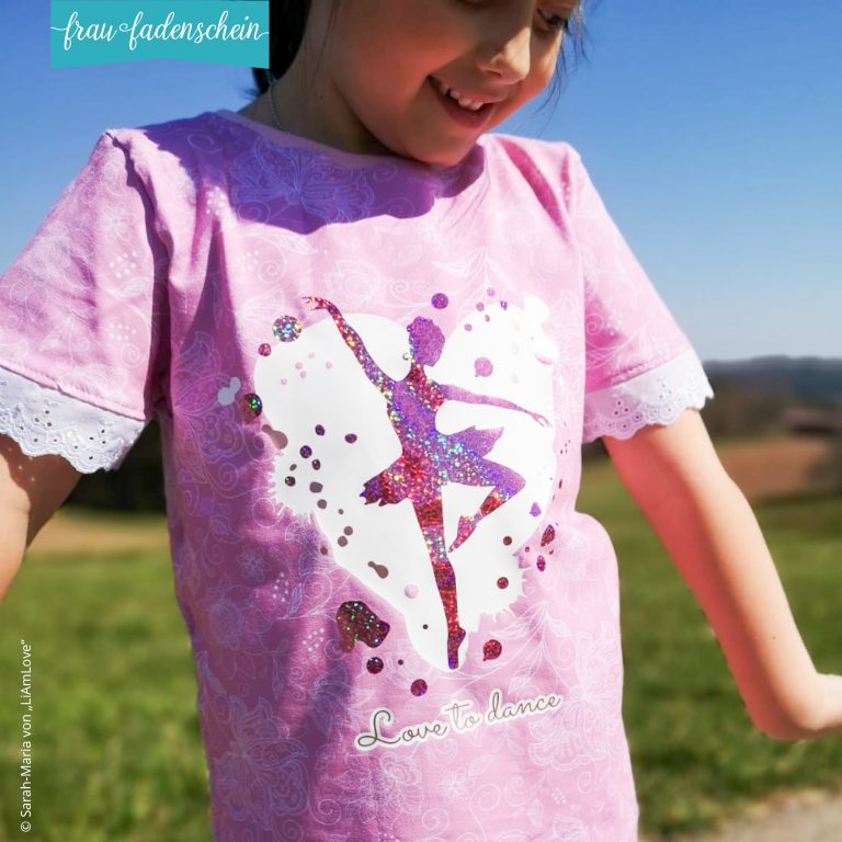 Plotterdatei Ballerina - Love to dance - Frau Fadenschein