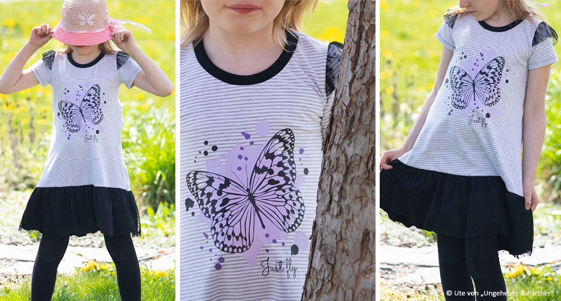 Plotterdatei: Ballerina, Fußball, Schmetterling und Chamäleon - Frau Fadenschein