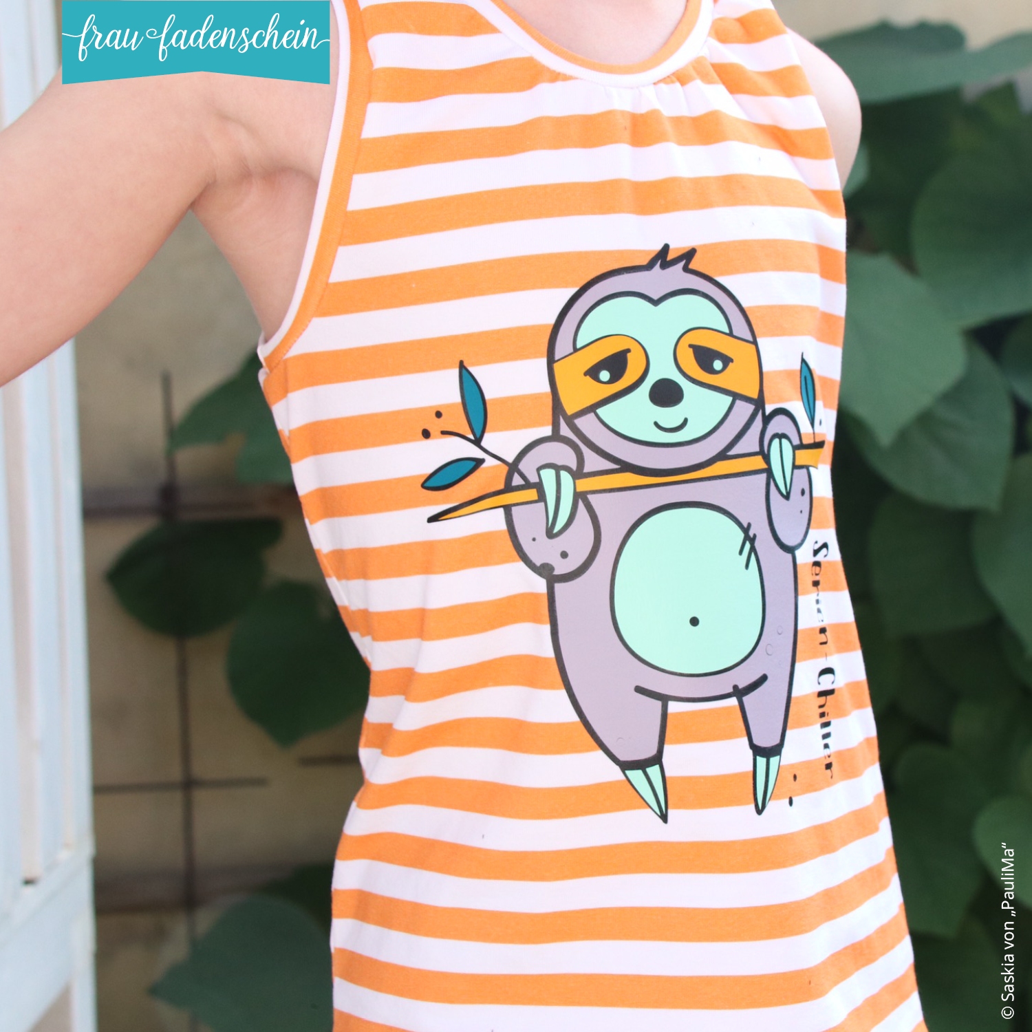 Plotterdatei Faultier Fritz - Frau Fadenschein