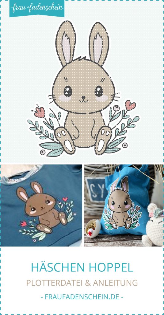 Plotterdatei Häschen Hoppel - Frau Fadenschein
