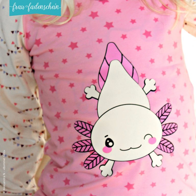 Plotterdatei Lotti Axolotl - Frau Fadenschein