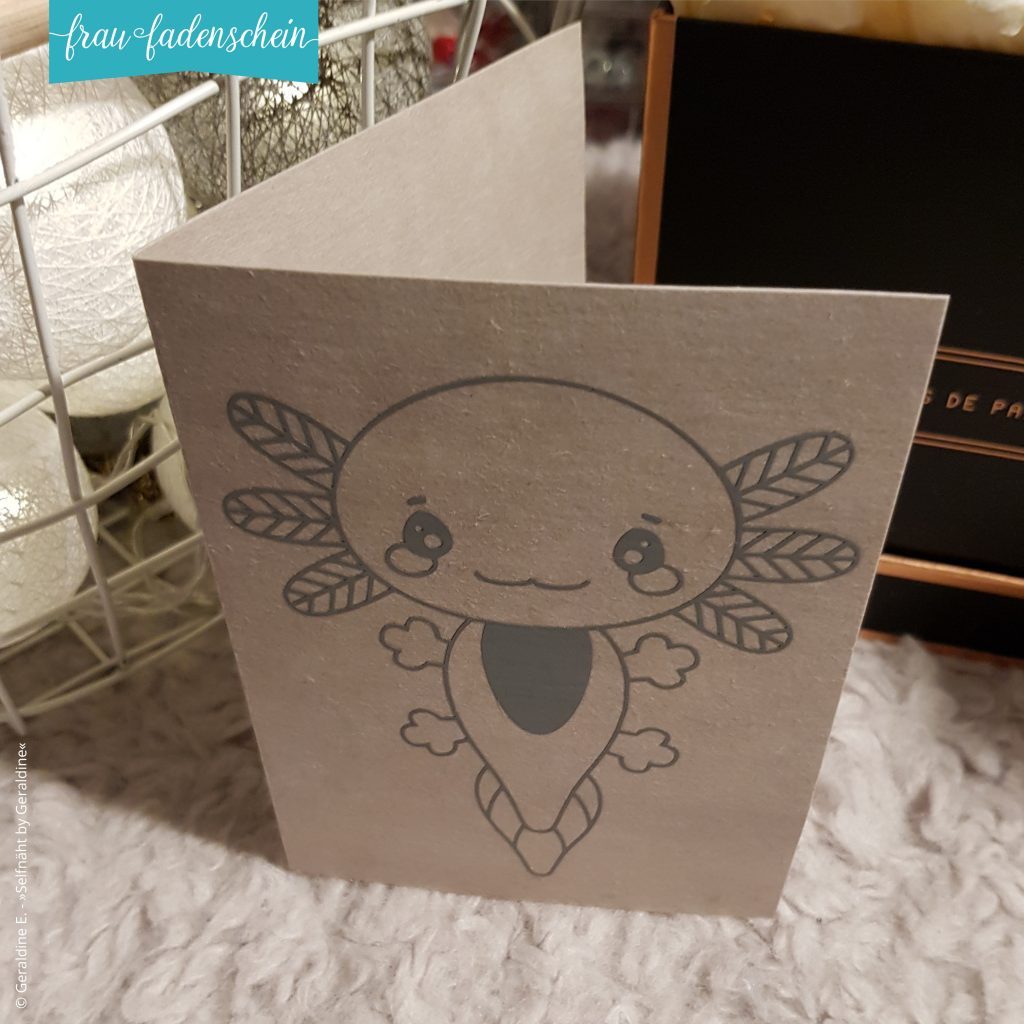 Plotterdatei Lotti Axolotl - Frau Fadenschein