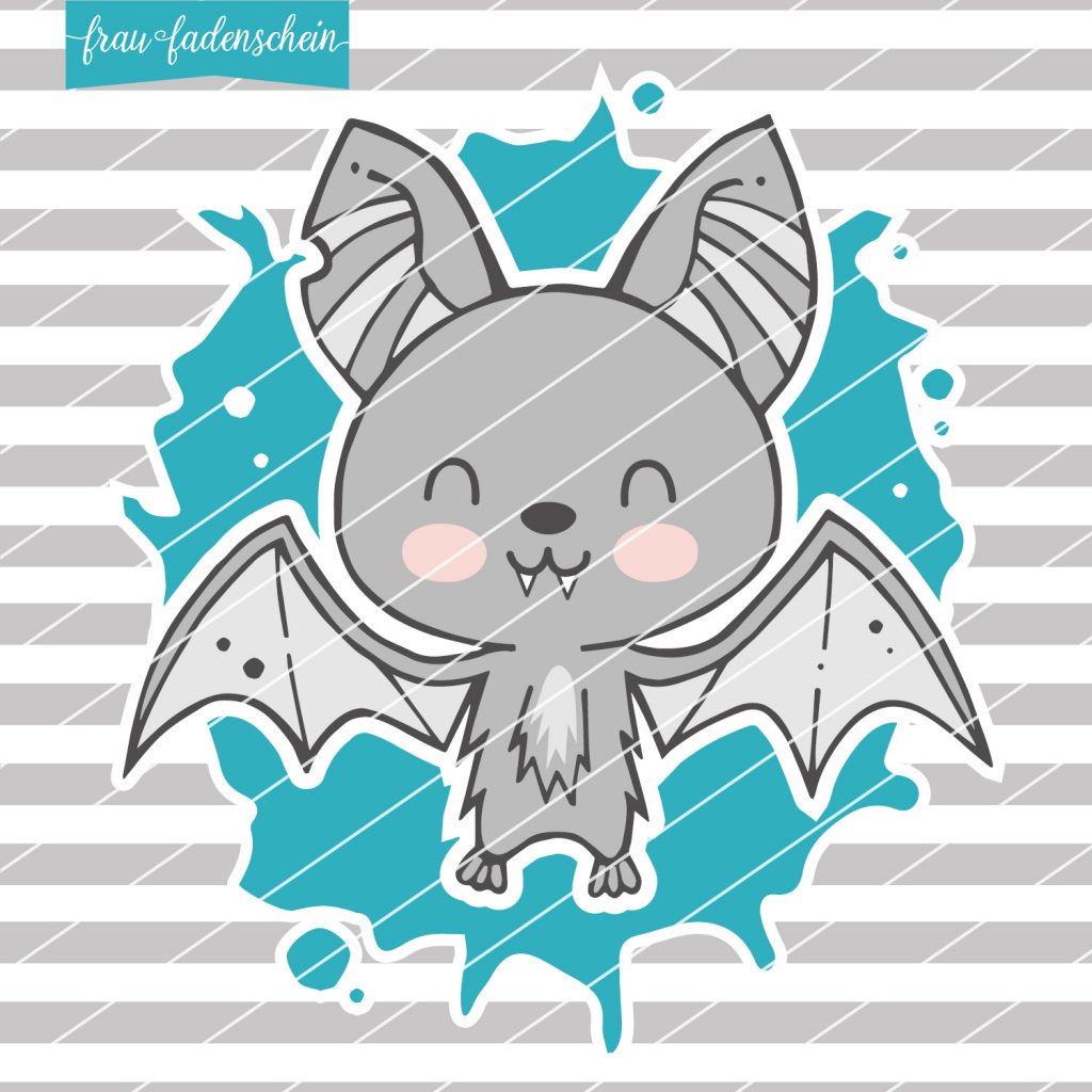 Plotterdatei Fledermaus Felix - Frau Fadenschein